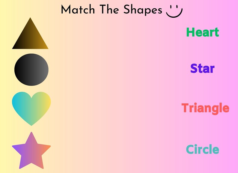 Printable 16 Different Shape Flashcards, Match the Shape, Toddler ...