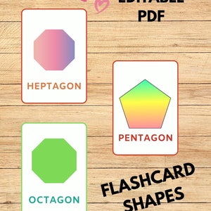 Printable 16 Different Shape Flashcards, Match the Shape, Toddler ...