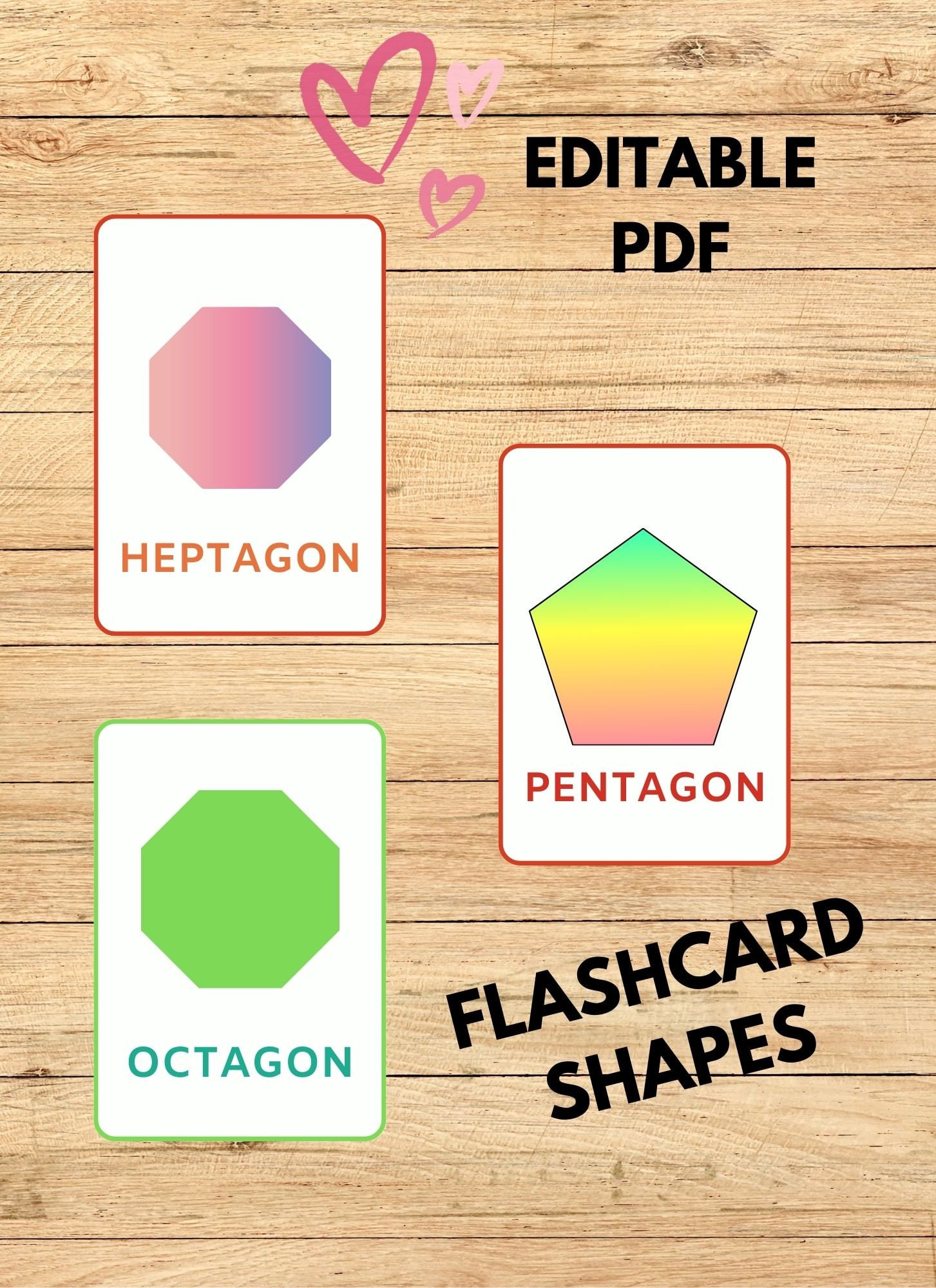 Printable 16 Different Shape Flashcards, Match the Shape, Toddler ...