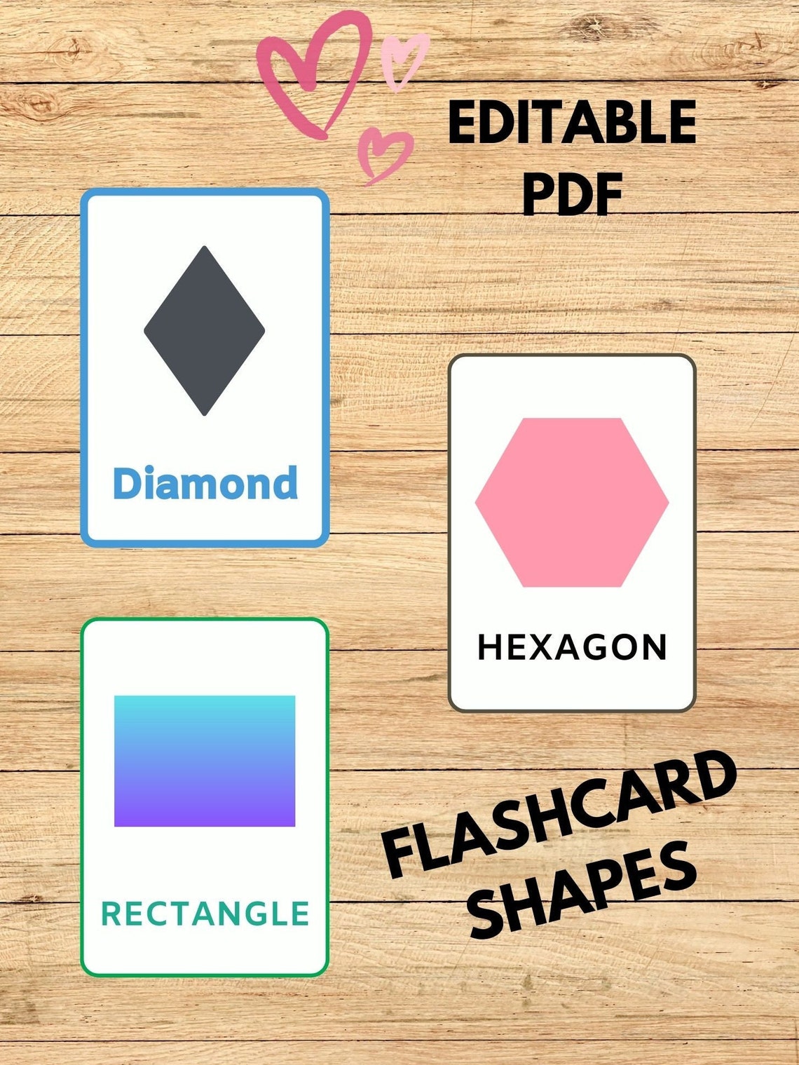 Printable 16 Different Shape Flashcards, Match the Shape, Toddler ...