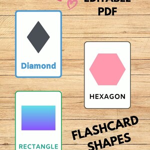 Printable 16 Different Shape Flashcards, Match the Shape, Toddler ...