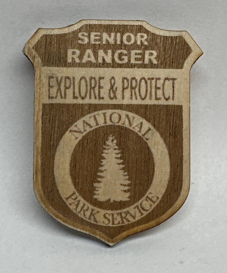 Wooden Laser Engraved Ranger Park Badge - Customizable - Etsy