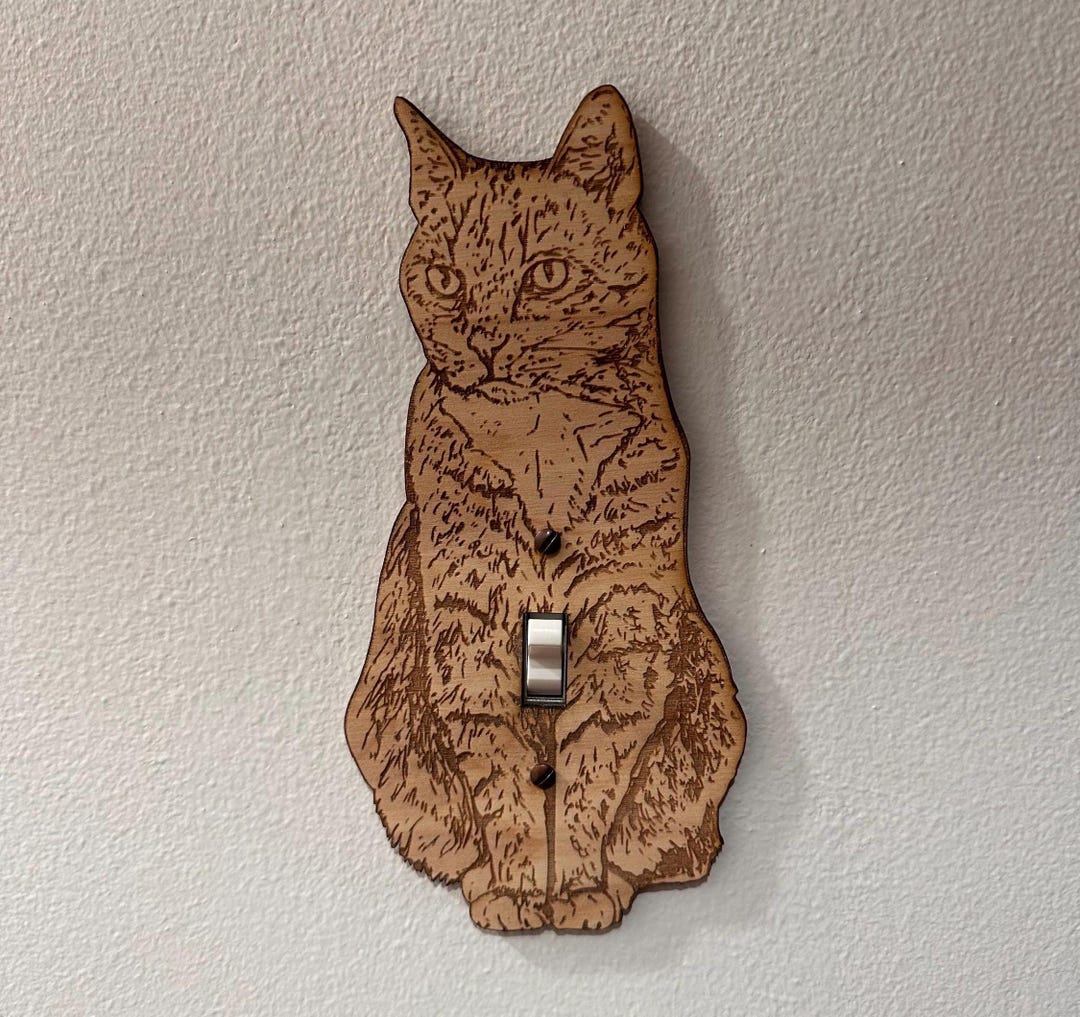 House Cat Light Switch Cover - Etsy