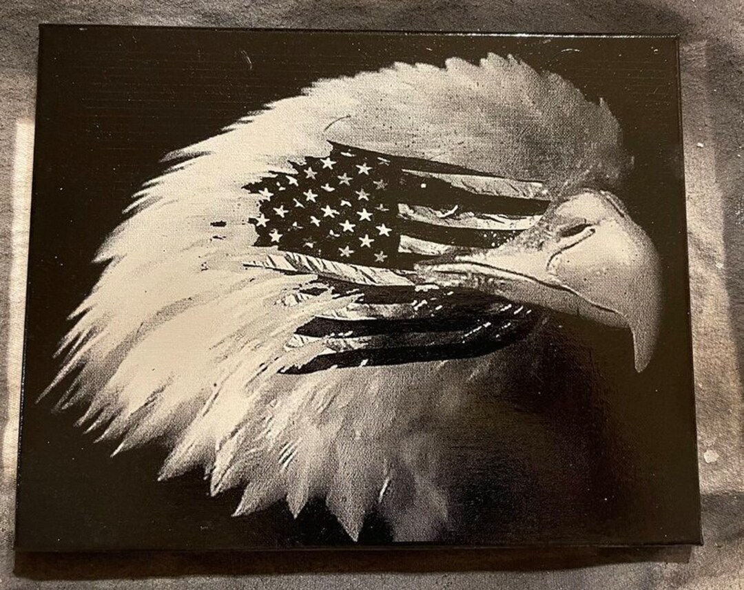 Patriotic American Eagle Art - Etsy