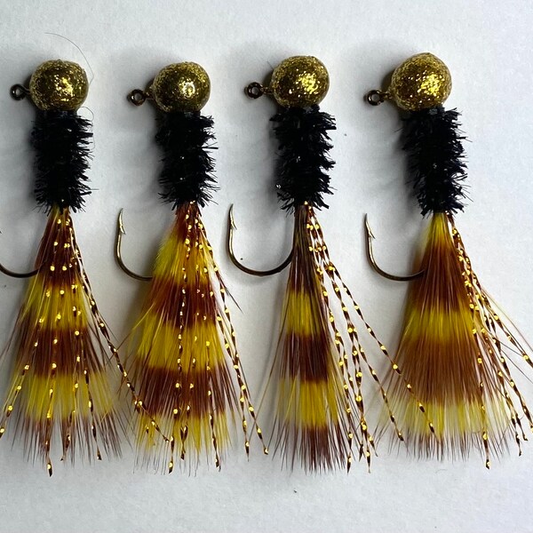 Gold and Chartreuse Crappie Jig - Etsy