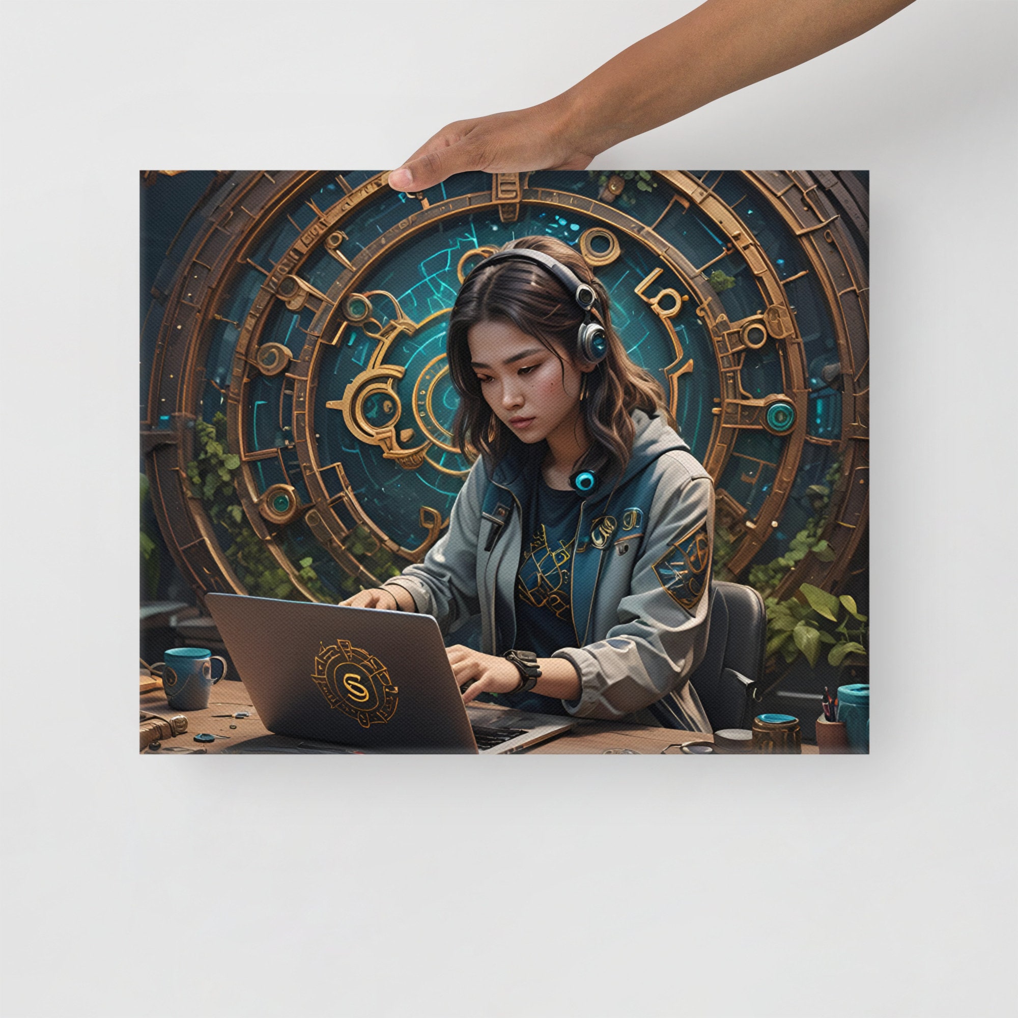Tech Future | Unique | AI Generated Art | Wall Canvas - Etsy