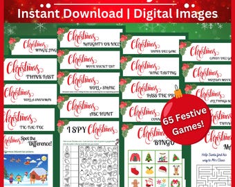 Christmas Games MEGA BUNDLE, 65 Printable Christmas Party Games ...