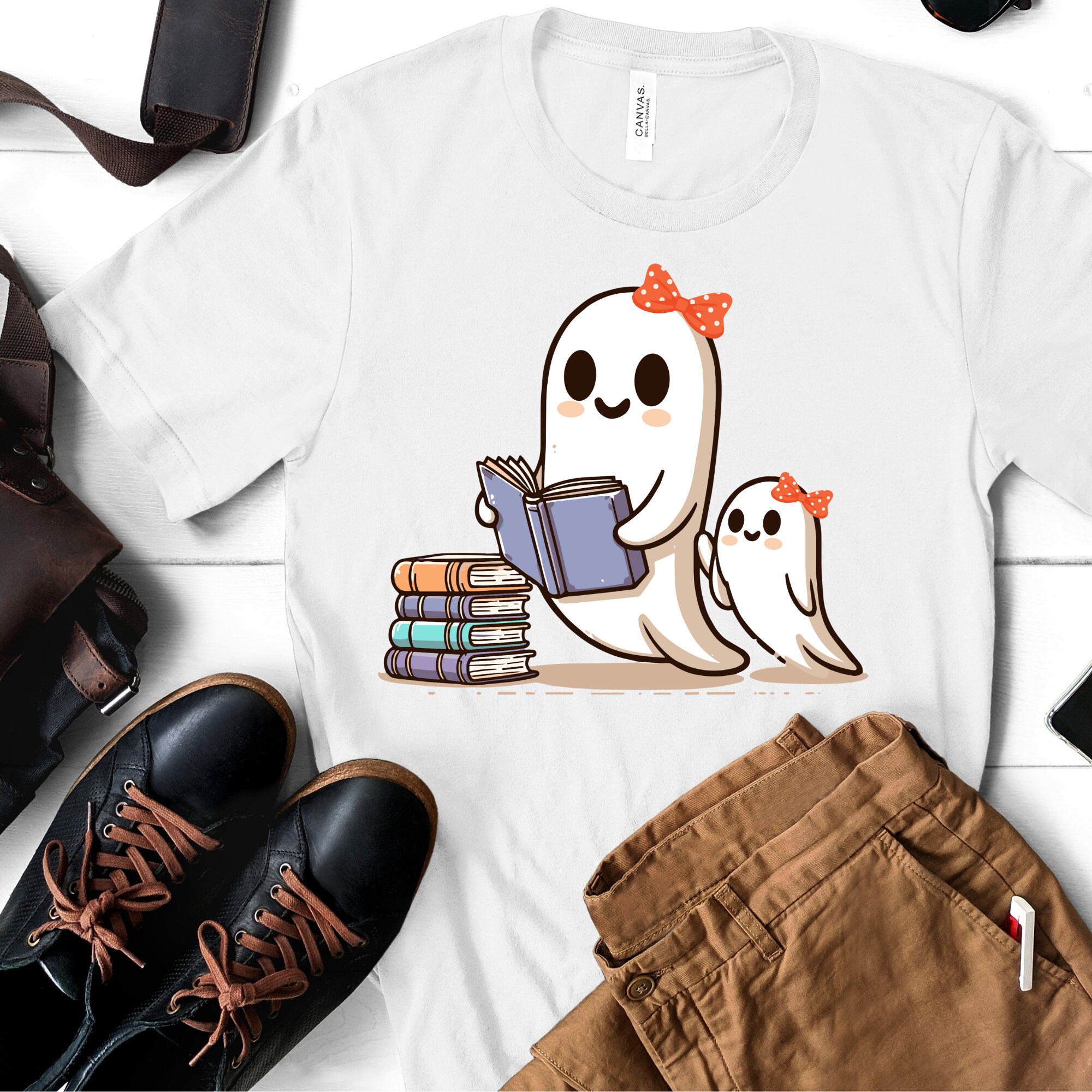 Cute Ghost Png Bundle, Halloween Png, Retro Halloween Png, Ghost ...