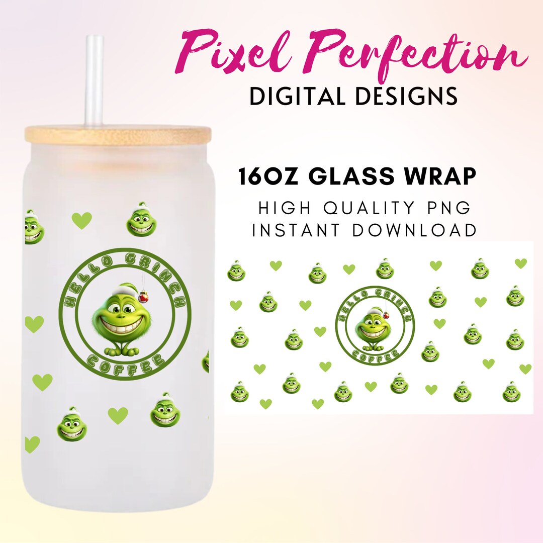 Coffee Libby Glass Wrap Png, Coffee Svg, Coffee Png, Happy Christmas ...