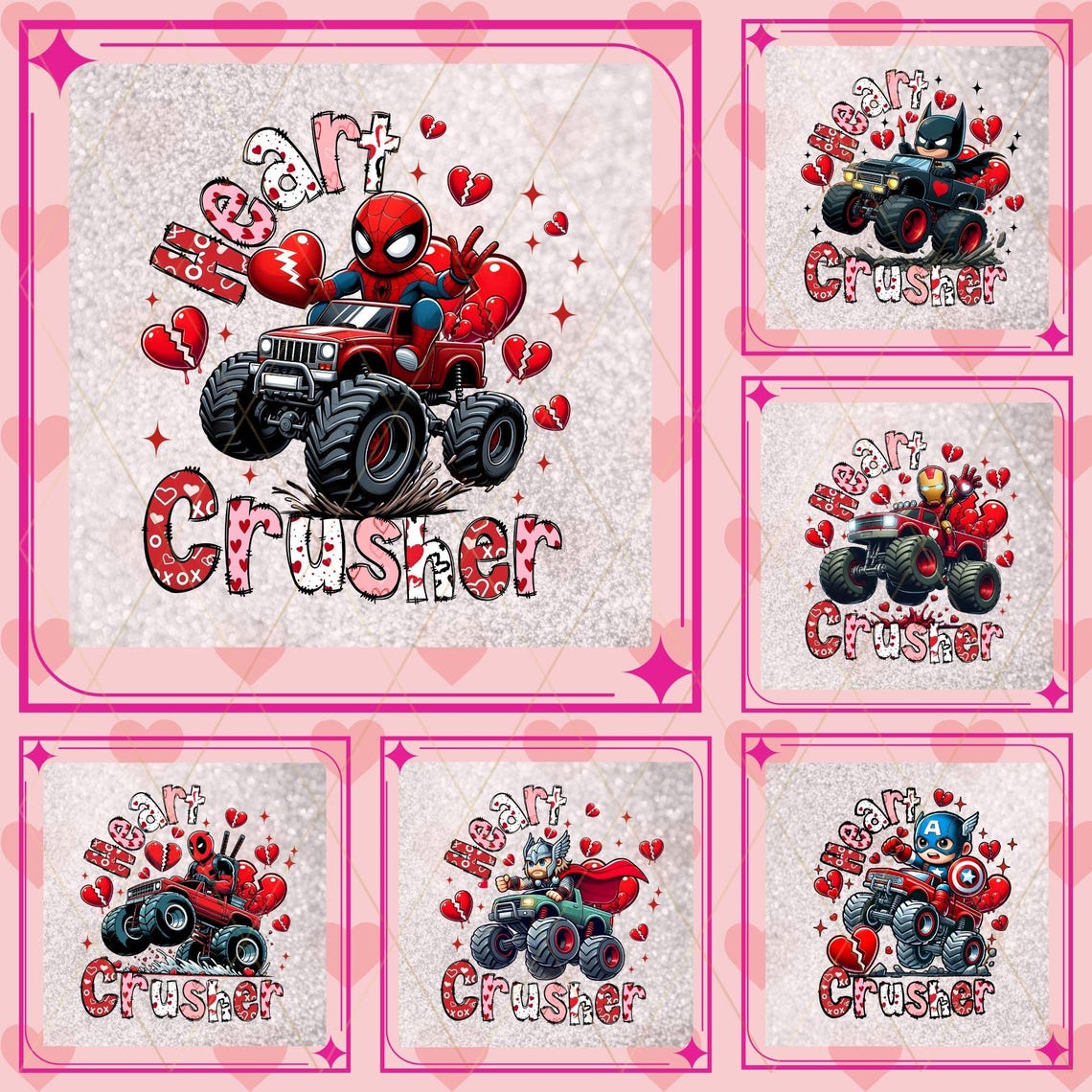 Bundle Superhero Valentine Png, Love Superhero Clipart, Romantic Hero ...