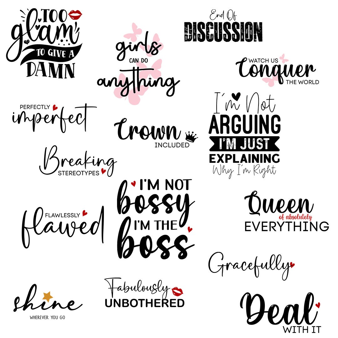 Motivational Png Bundle, Self Lov Png Bundle, Inspirational Svg Bundle ...