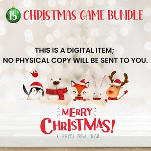 15 Christmas Games Bundle, Christmas Party Games, Printable Christmas ...