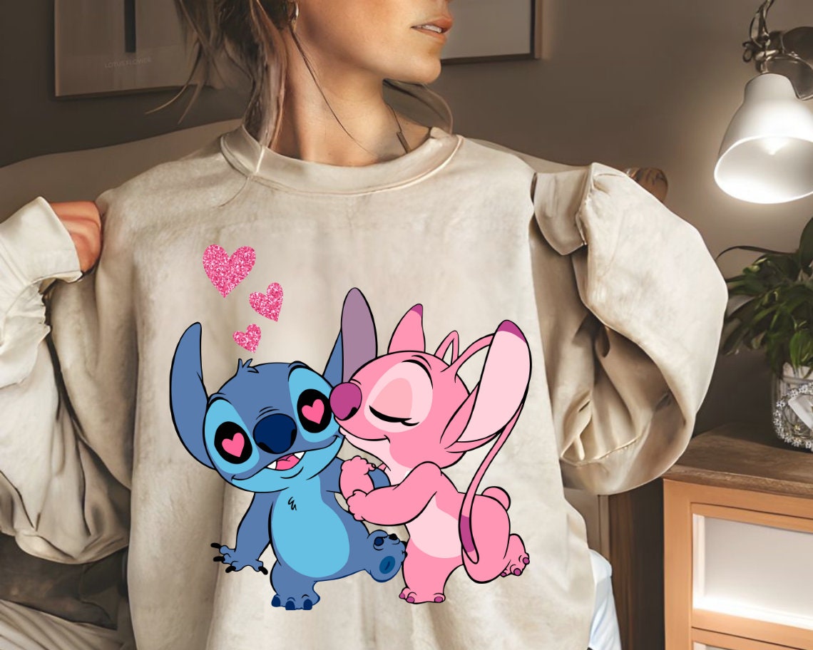 Kawaii Stich Love Svg, Stich Png, Happy Valentine's Svg, Retro ...