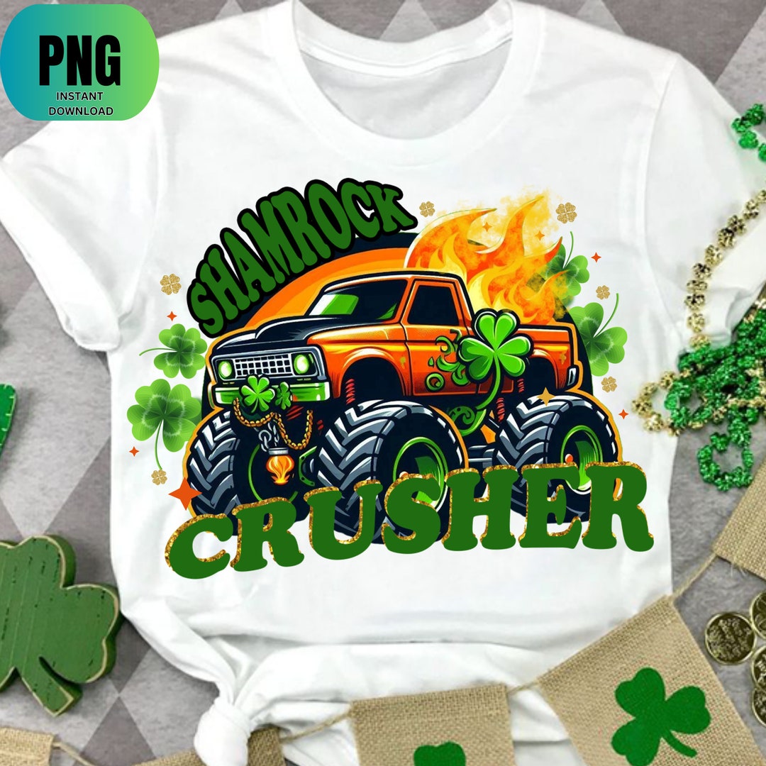 Shamrock Crusher Png Sublimation Design Download, St. Patricks Day Png ...