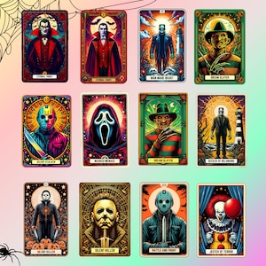 200 Horror Tarot Card Png Bundle, Tarot Card Png Bundle, Halloween ...