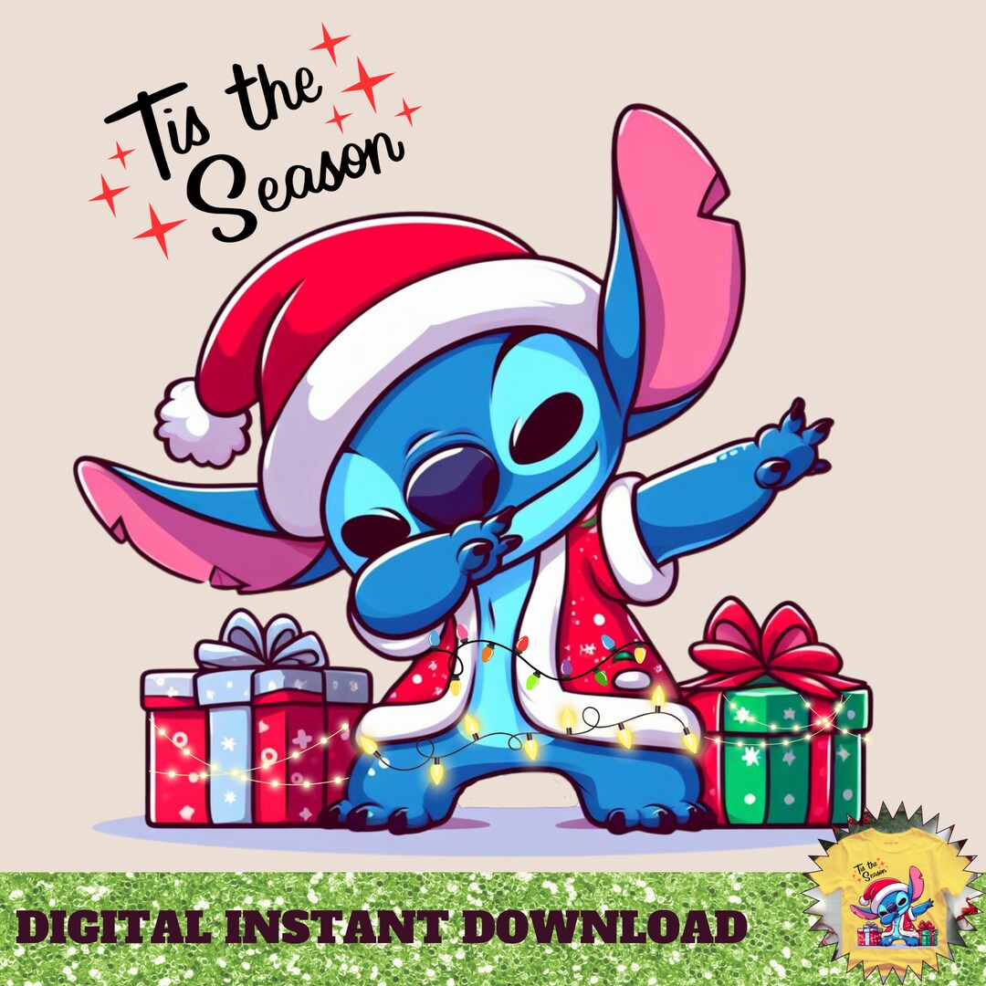Merry Stichmas Png, Tis the Season, Christmas Png, Stich Png, Reindeer ...