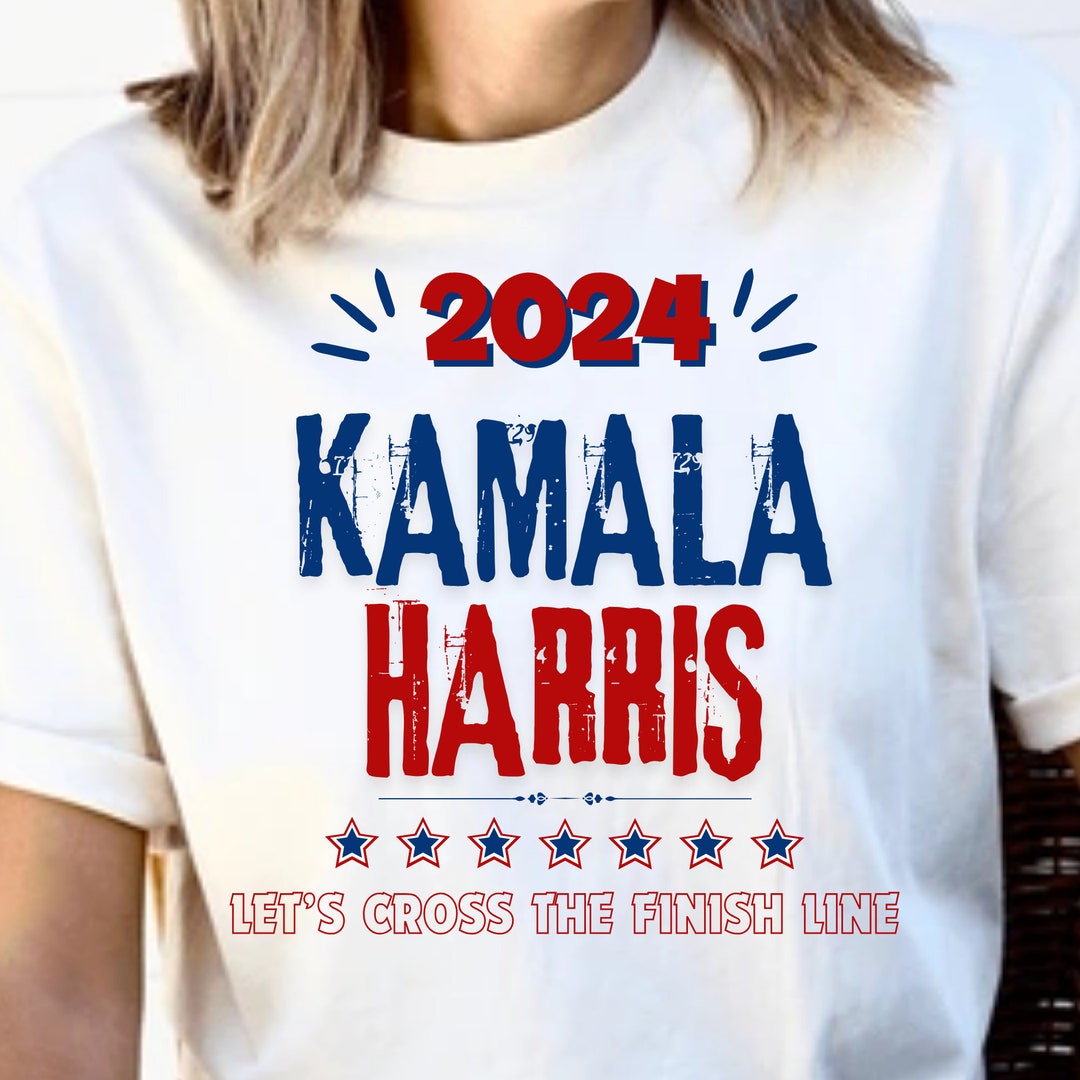 Kamala Harris Let's Cross the Finish Line Png , Kamala Harris President ...