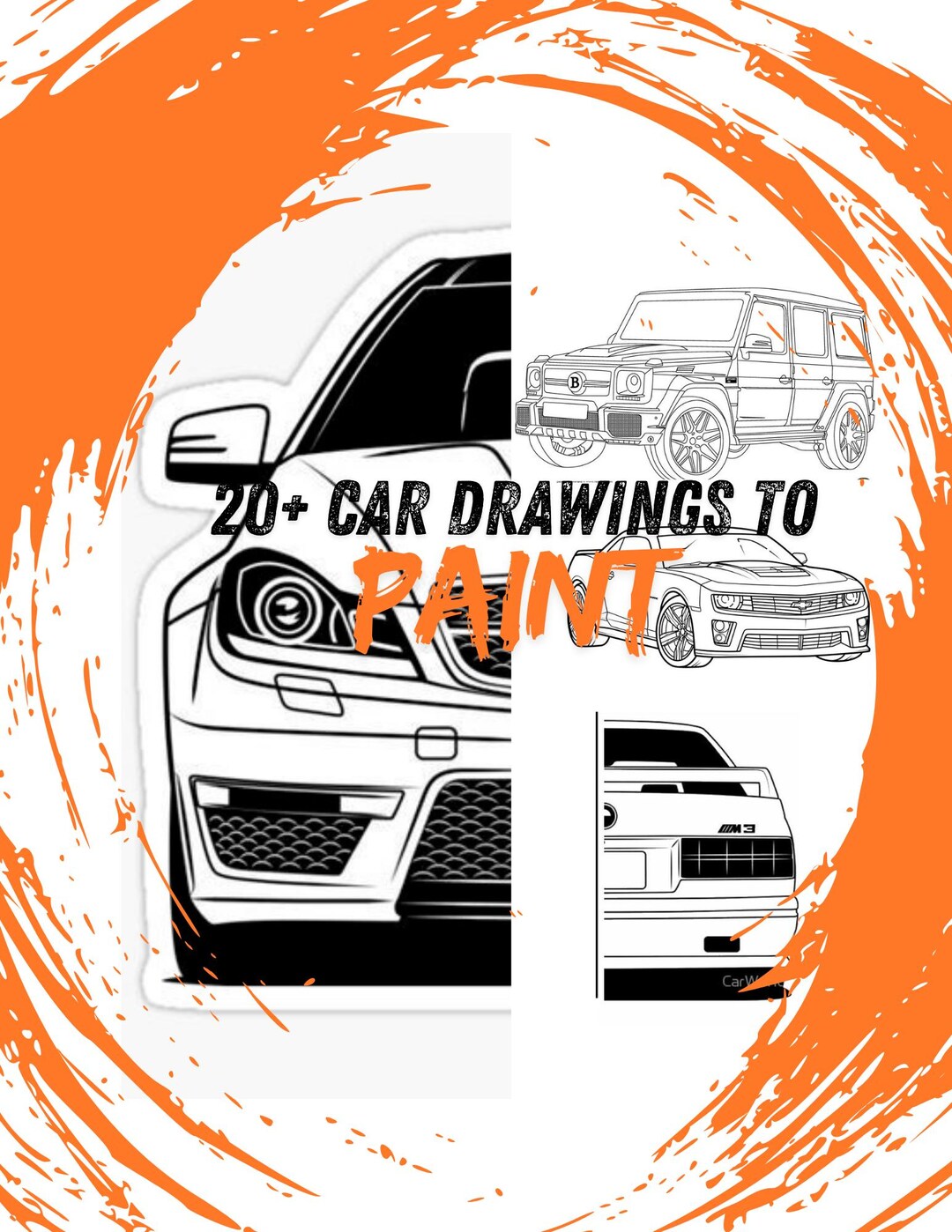 Printable Digital Coloring Book for Car Enthusiasts - Etsy