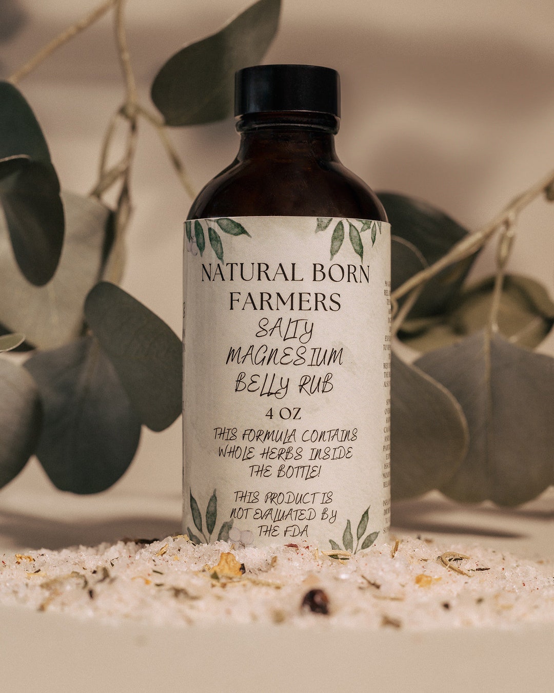 Salty Magnesium Belly Rub Oil 4 Oz - Etsy