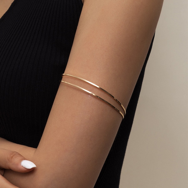 Gold Arm Cuff - Etsy