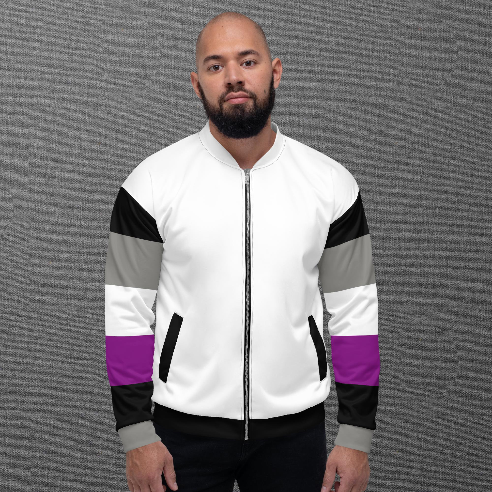 Asexual Identity Third Eye Skull Bomber Jacket Asexual Pride - Etsy