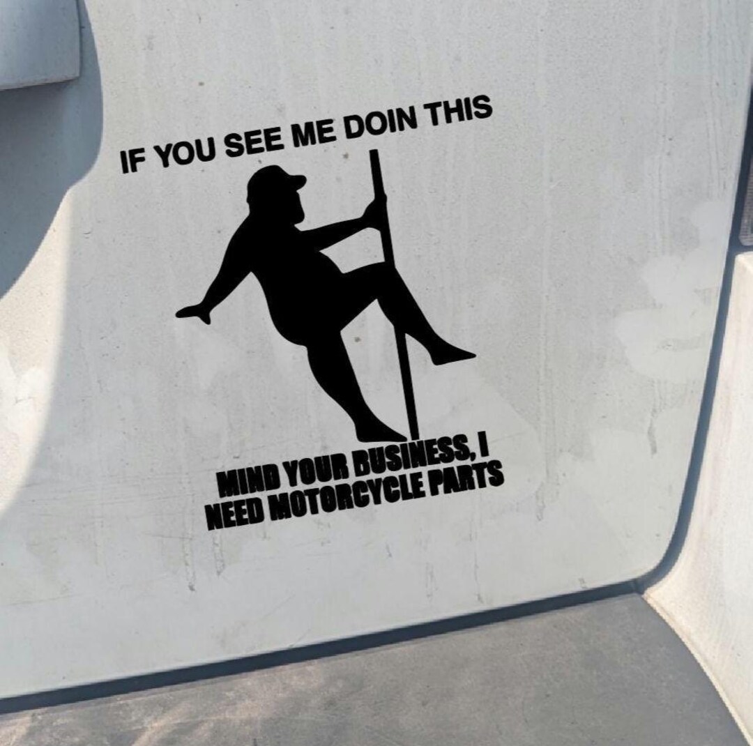 Motorcycle Stripper Window Decal - Etsy