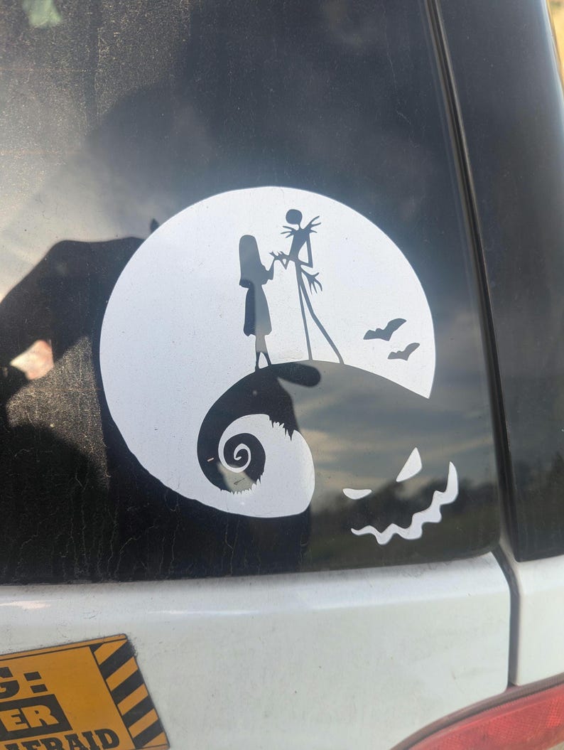 Jack and Sally Window Decal - Etsy