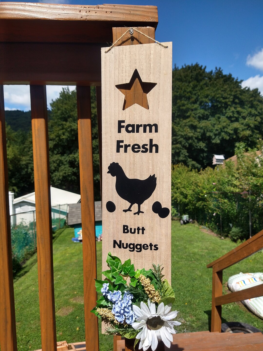 Farm Fresh Hangable Sign - Etsy