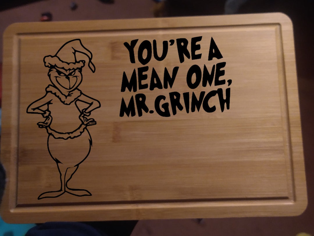 Grinch Cutting Board - Etsy