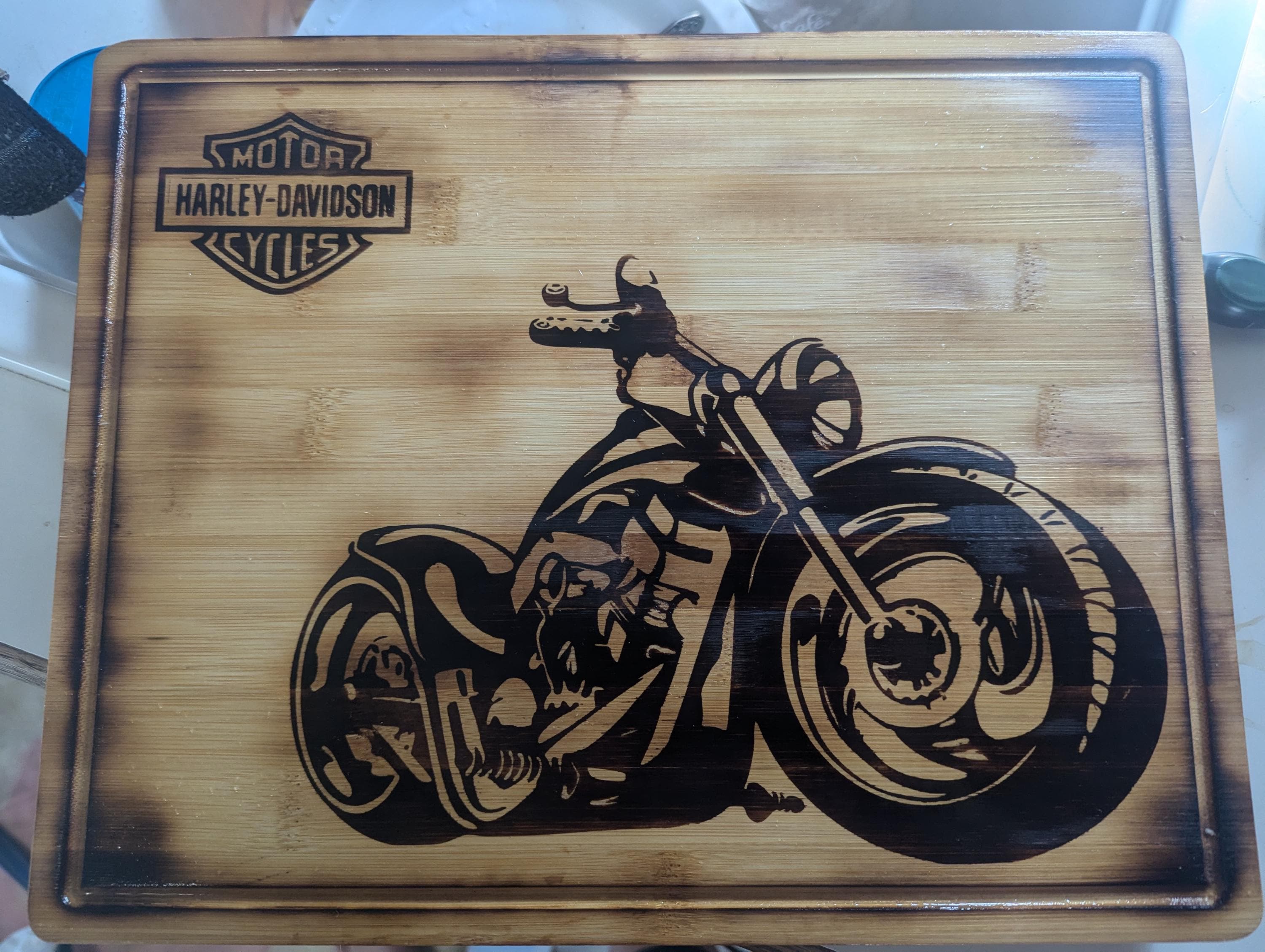 Motorcycle Cutting Board - Etsy
