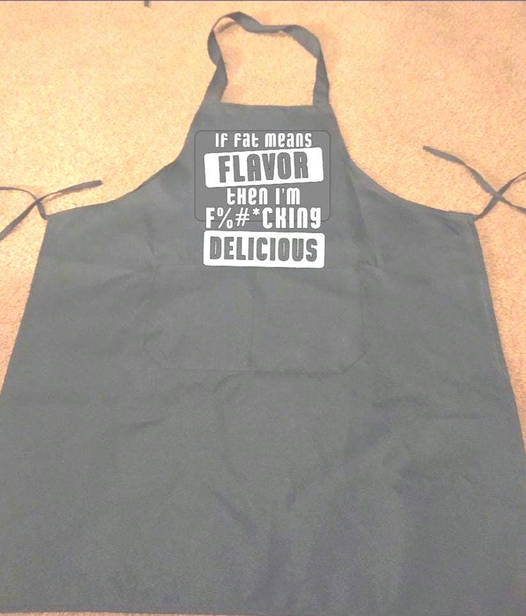 If Fat is Flavor Cooking Apron - Etsy