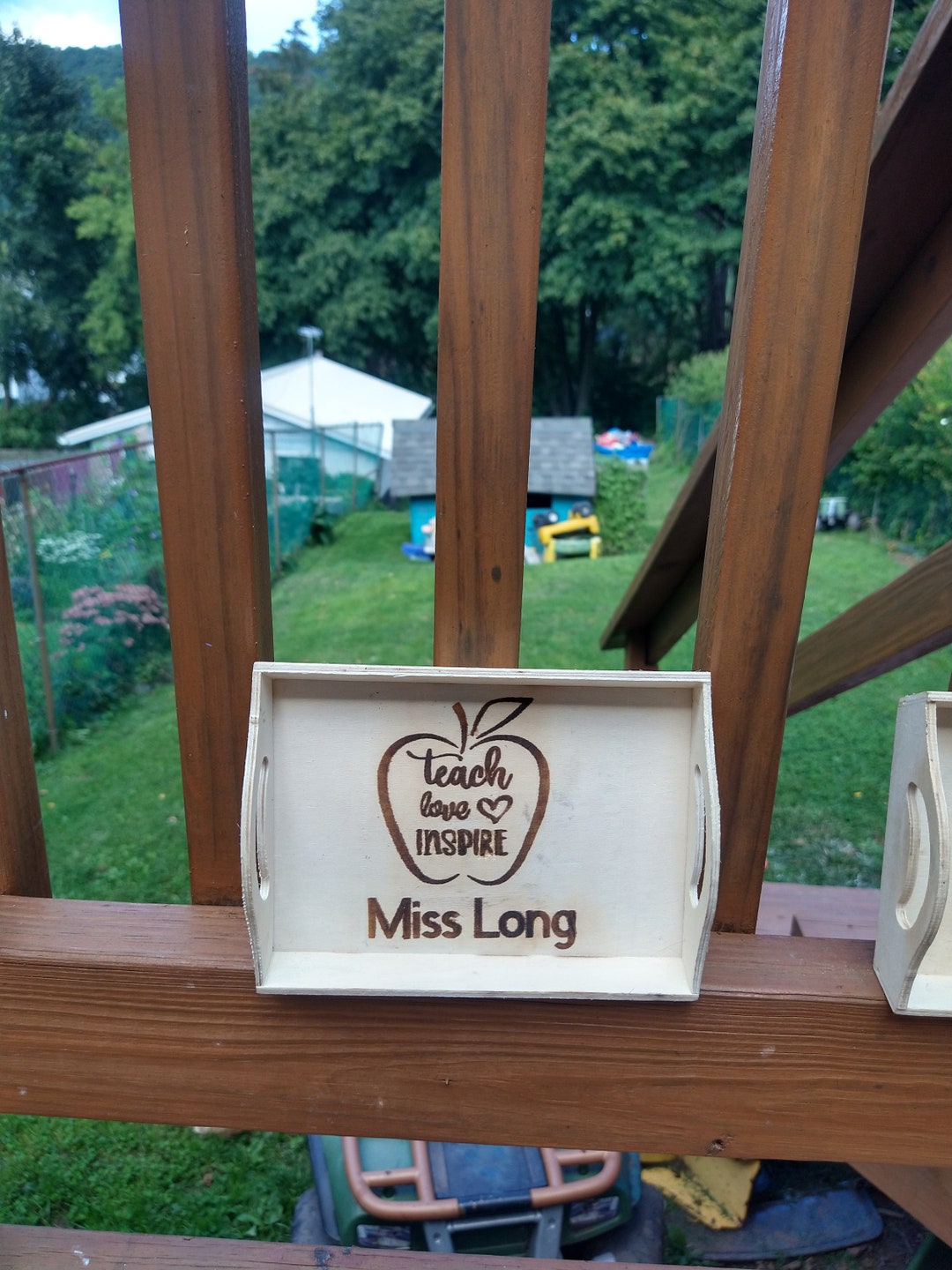 Burnt Key Tray for Teacher Appreciation - Etsy