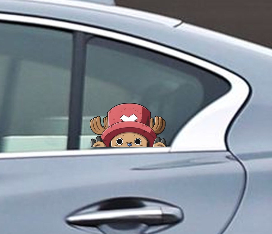 Tony Chopper Window Peeker Sticker Funny Laptop Window Bumper JDM Decal ...