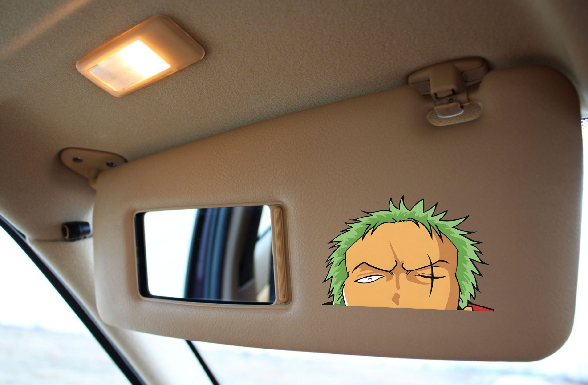 Roronoa Zoro Window Peeker Sticker Funny Laptop Car Window Bumper JDM ...