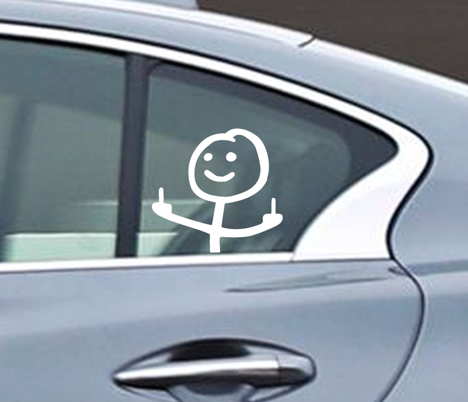 Fck You Funny Meme Decal Large Vinyl Sticker for Cars, Trucks, Windows ...