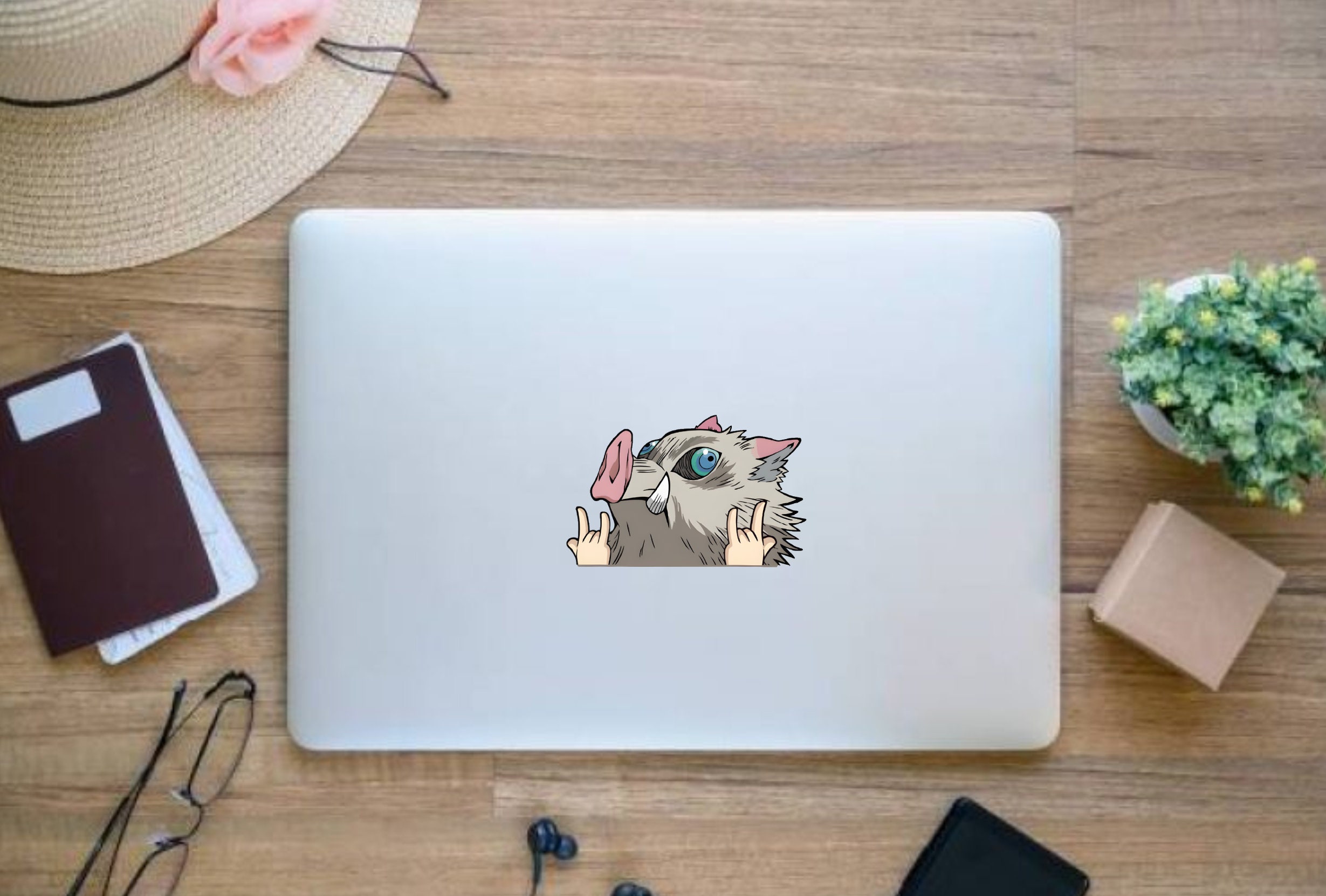 Inosuke Hashibara Peeking Sticker Decal Funny Laptop Car Window Bumper ...