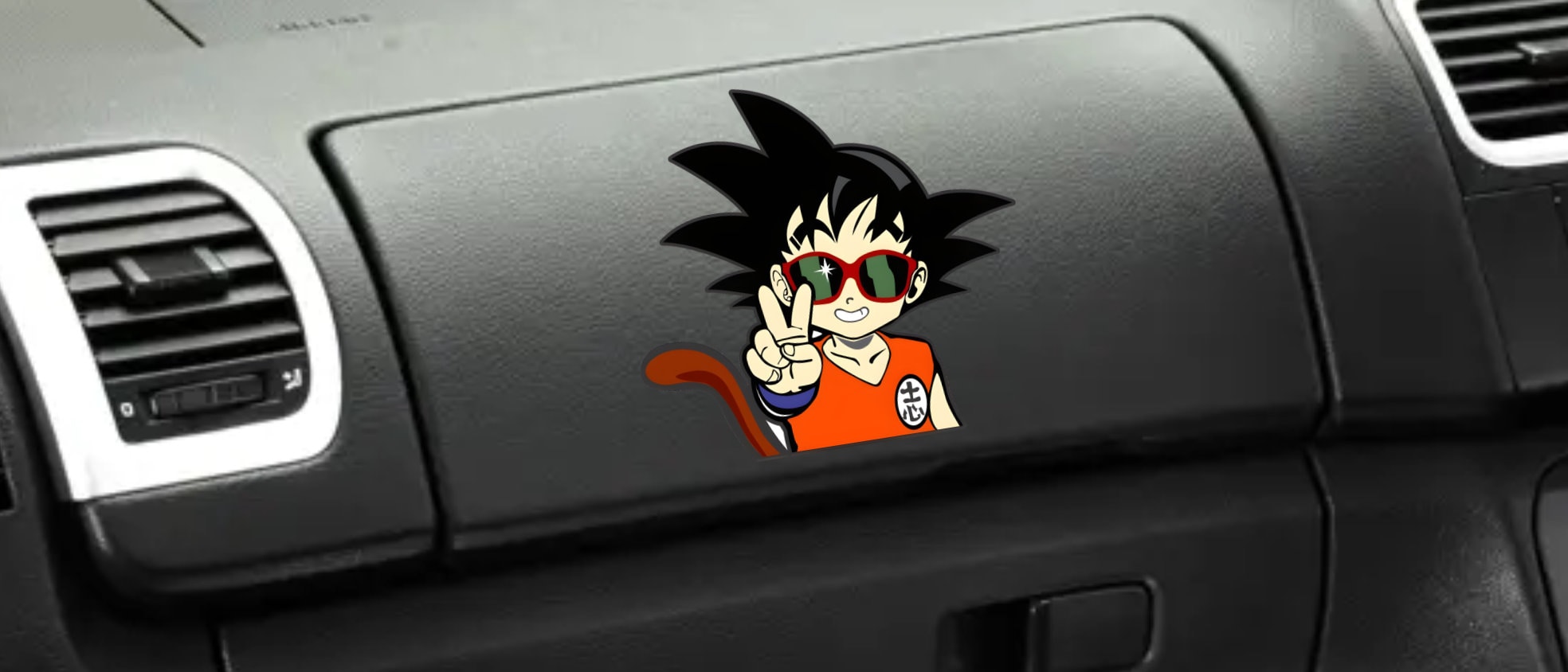 Goku Window Peeker Sticker Funny Laptop Car Window Bumper JDM Decal ...