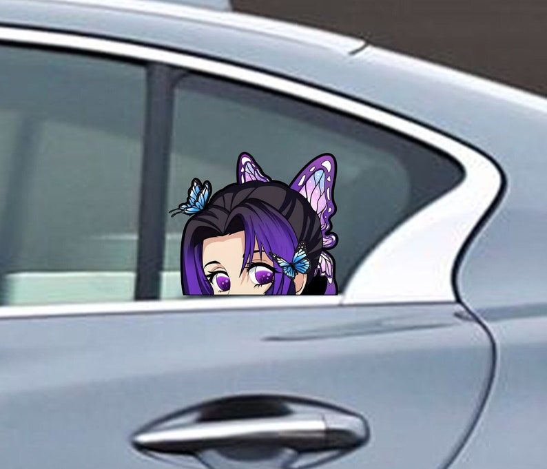 Shinobu Kocho Peeking Sticker Decal Funny Laptop Car Window Bumper JDM ...