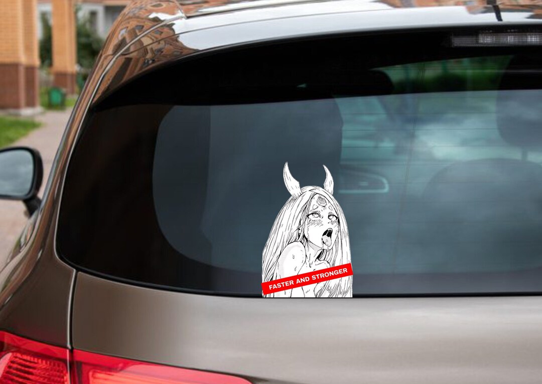 JDM Waifu Sticker, Faster and Stronger Sticker, Manga Funny Senpai ...