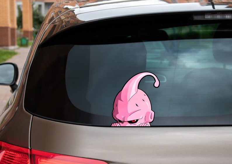 Majin Buu Window Peeker Sticker Funny Laptop Car Window Bumper JDM ...