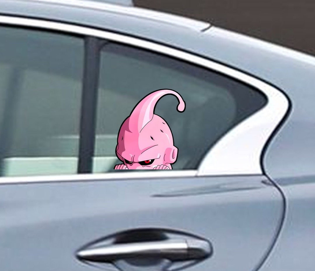 Majin Buu Window Peeker Sticker Funny Laptop Car Window Bumper JDM ...