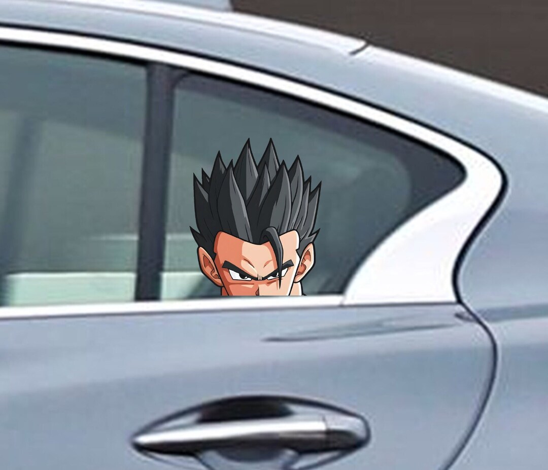 Gohan Window Peeker Sticker Funny Laptop Car Window Bumper JDM Decal ...