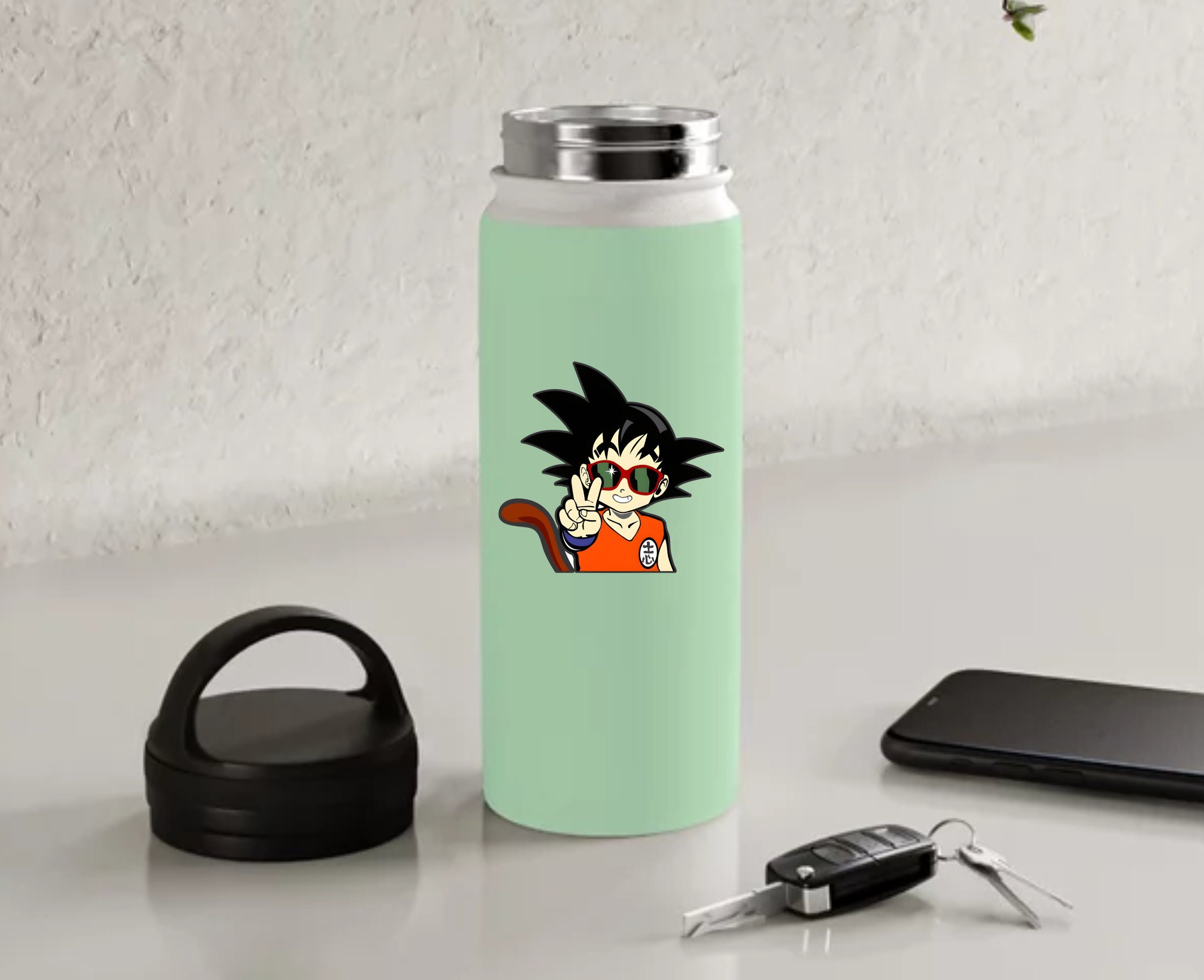 Goku Window Peeker Sticker Funny Laptop Car Window Bumper JDM Decal ...