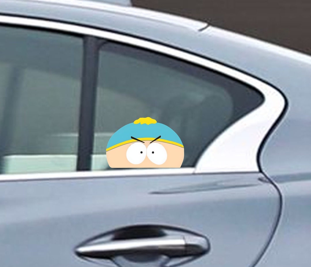 Eric Cartman Window Peeker, Sticker Funny Laptop Car Window Bumper JDM ...