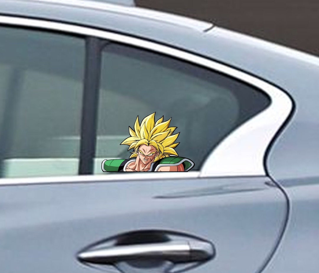 Broly Window Peeker Sticker Funny Laptop Car Window Bumper JDM Decal ...