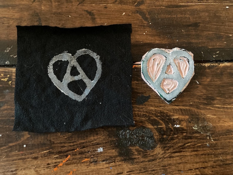 Folk Punk Heart Patch - Etsy