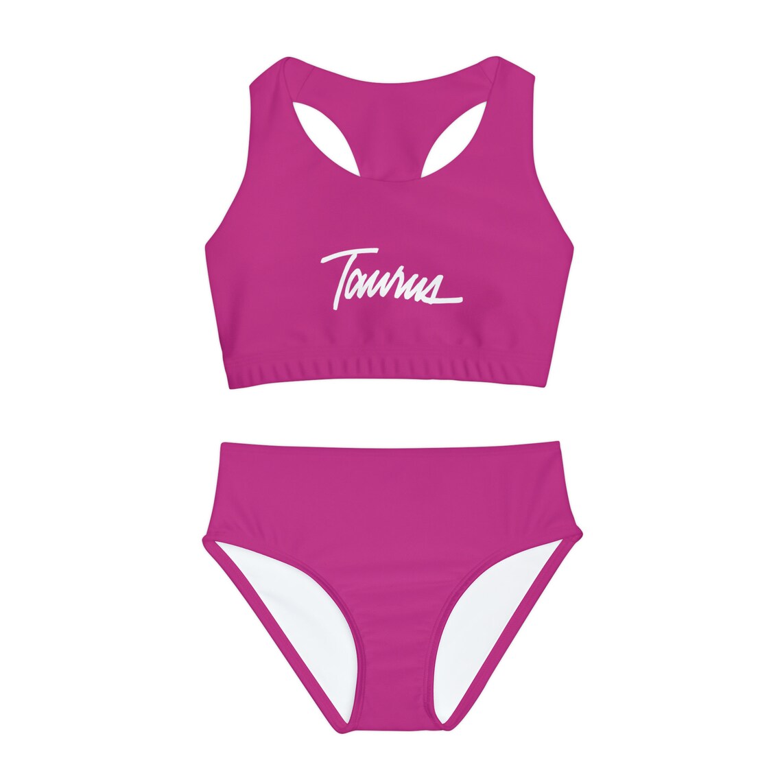 Astrology Taurus White Hand Lettering Girls Two Piece - Etsy