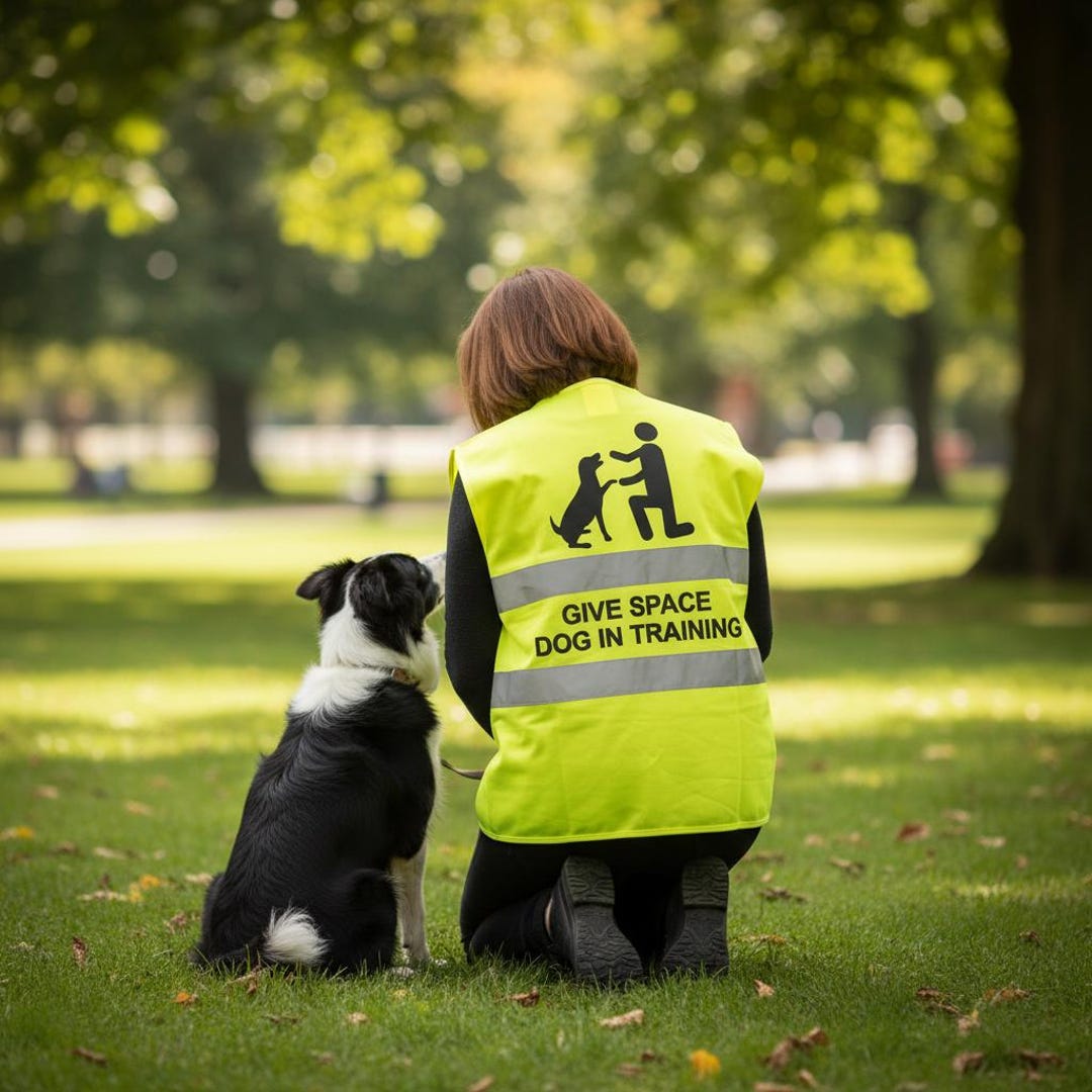 Ladies High Visibility Hi Vis Dog Training Reflective Vest Tabard ...