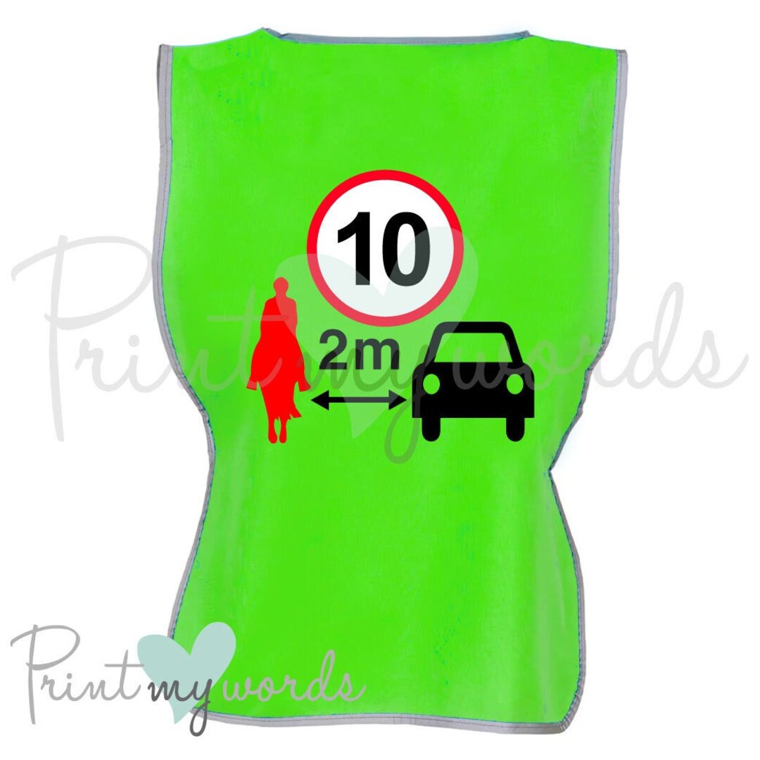 DOUBLE SIDED High Visibility Hi Vis Equestrian Reflective Vest Tabard ...