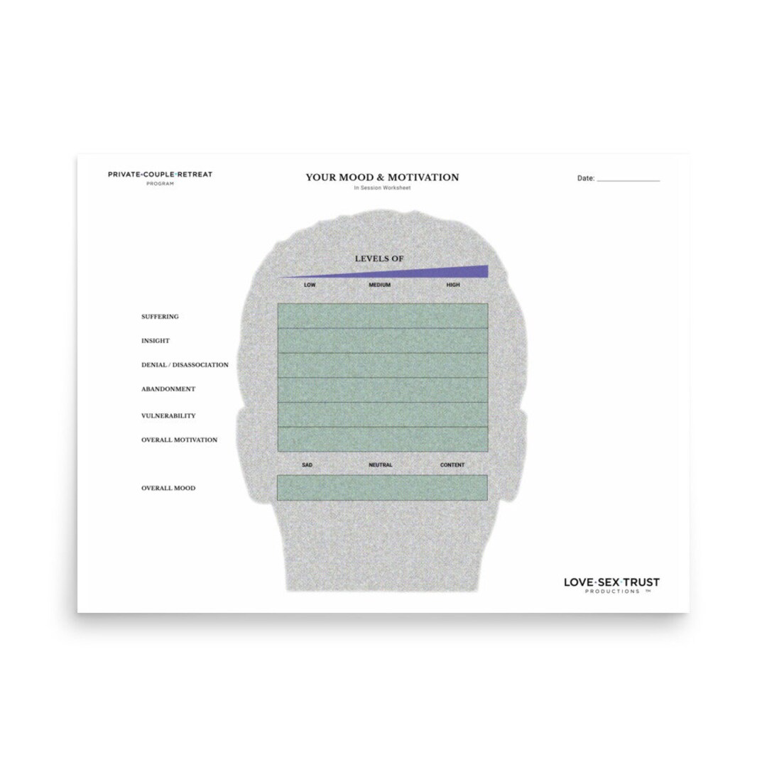 Psychological Print Large Diagram Horizontal Landscape Therapy Chart ...